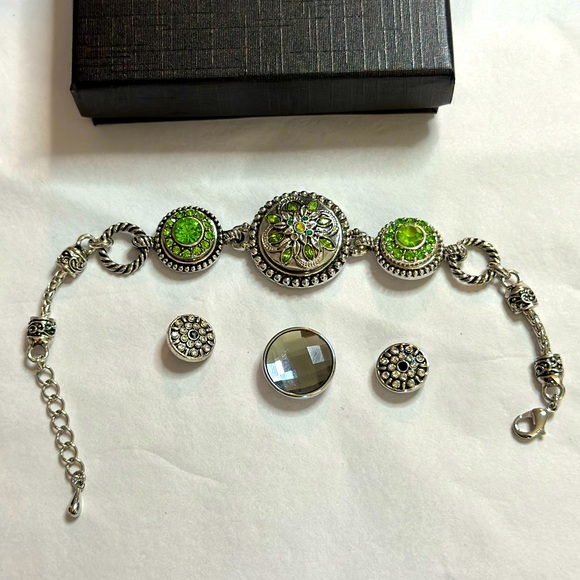 Jewelry | Interchangeable Snap Bracelet Full Set To Change Style And ...